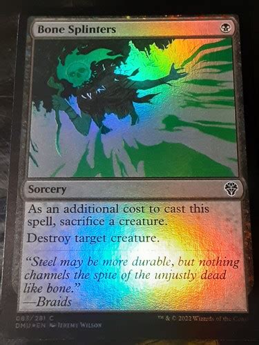 Bone Splinters Foil Dominaria United Near Mint Mtgfree Shipping Ebay