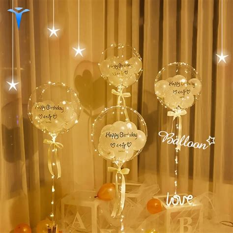 Led Christmas & Happy Birthday Bobo Balloon - Buy Bobo Balloon,Led ...