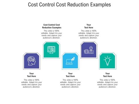 Cost Control Cost Reduction Examples Ppt Powerpoint Presentation Summary Graphic Tips Cpb