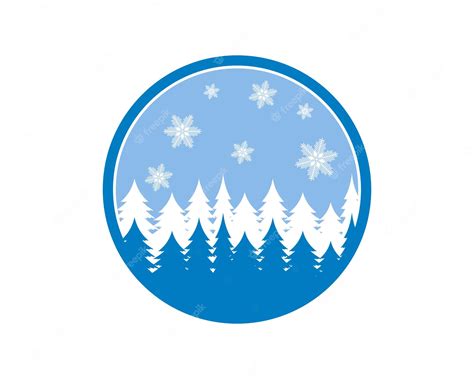 Premium Vector Snow Forest With Falling Snowflake Scenery