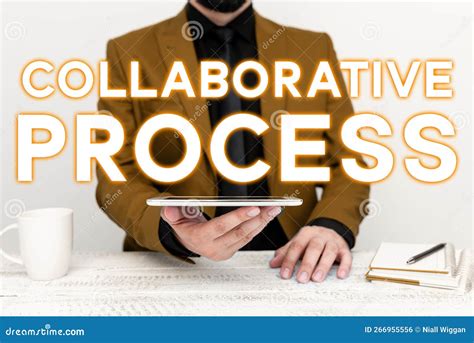 Handwriting Text Collaborative Process Business Idea People And
