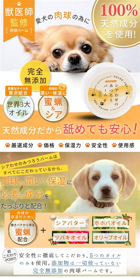 【楽天市場】肉球クリーム 犬 猫 完全無添加 送料無料 20g 保護 肉球ケア 滑り止め みつろう 舐めても安心 転倒防止 シニア犬 老犬