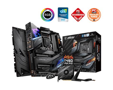 MSI MEG Z490 GODLIKE E ATX Gaming Motherboard 10th Gen Intel Core LGA