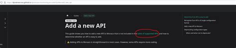 Link To Supported APIs In The Documentation Is Dead Issue Dynatrace Dynatrace