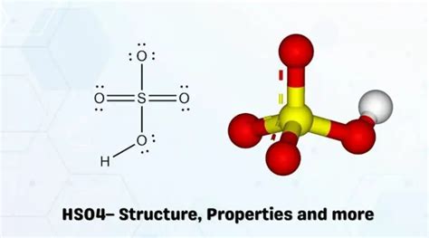 Hso4 Structure Properties And More Geometry Of Molecules