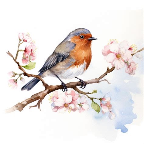 Premium Ai Image There Is A Bird Sitting On A Branch Of A Tree