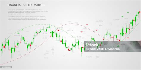 Grafik Ekonomi Dengan Diagram Di Pasar Saham Untuk Konsep Dan Laporan