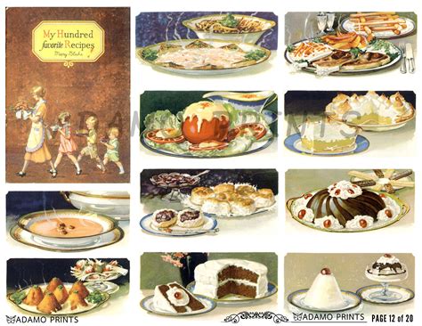 Old Cookbook Ephemera Pack Food Ephemera Printable Images Etsy Old Cookbook Ephemera Pack Food Ephemera Printable Images Etsy