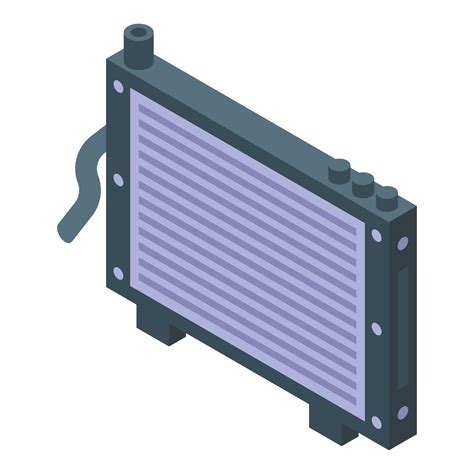 Car Radiator Printing Icon Isometric Vector Printer Industry 16159313