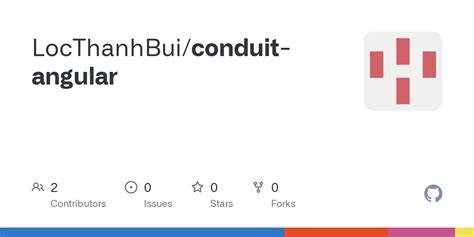 GitHub LocThanhBui Conduit Angular