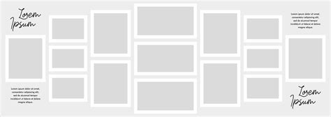 Pictures Or Photos Frame Collage Comics Page Grid Layout Abstract