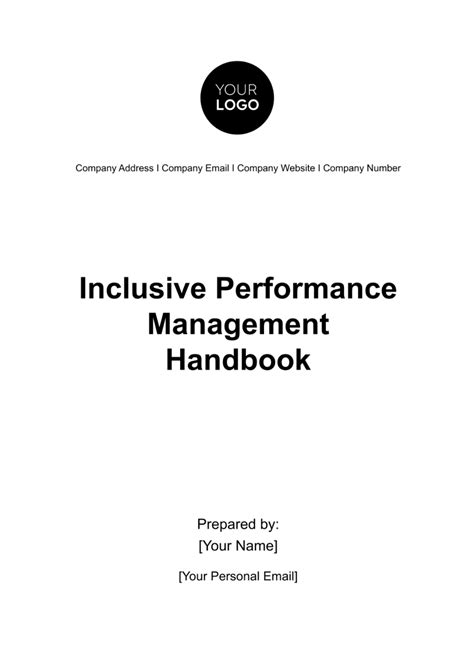 Free Inclusive Performance Management Handbook Hr Template To Edit Online