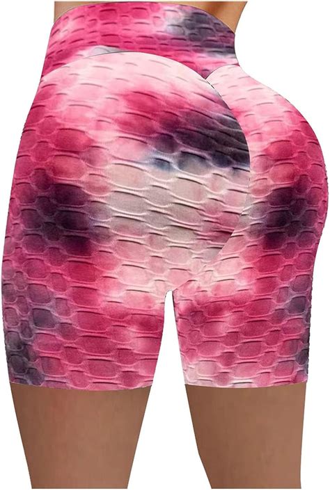 Municipal Women Workout Shorts Brazilian Textured Booty Leggings Shorts Anti Cellulite Scrunch