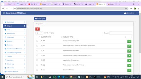 e learning management system project in php with source code and report