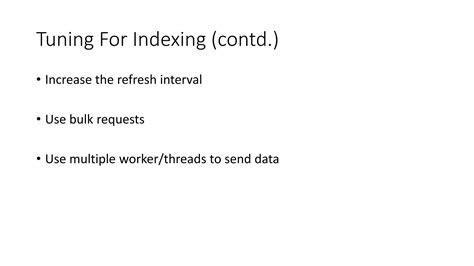 Elasticsearch Tuning Ppt