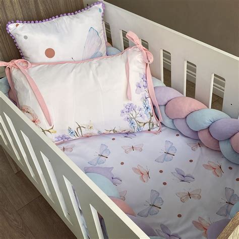 Cot Bedding Pastel Butterfly Set 01 Softspot
