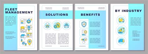 Premium Vector Fleet Management Brochure Template