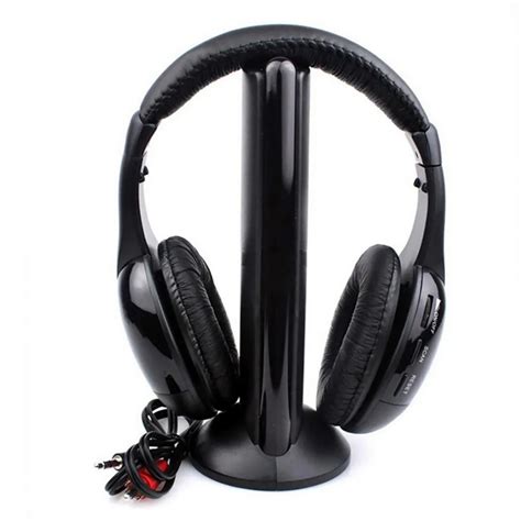 Wireless Headphone For Pc Laptop Tv Fm Radio Mp3 5 In 1 Hi Fi Wireless
