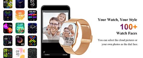 Popglory Smart Watch For Women Men Answer Make Calls Smartwatch 2