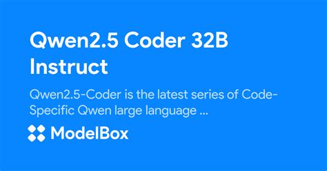 Qwen25 Coder 32b Instruct Modelbox