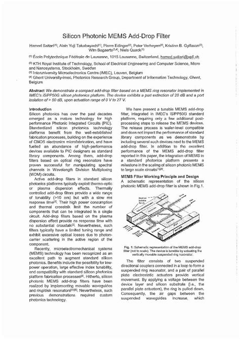 pdf silicon photonic mems add drop filter dokumen tips