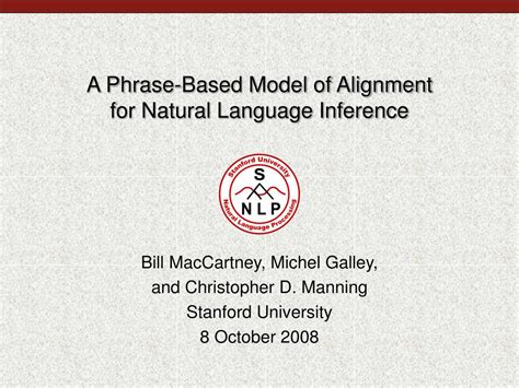 Ppt Two Aspects Of The Problem Of Natural Language Inference
