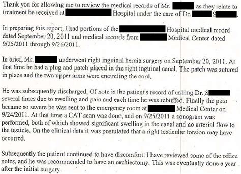 Testicular Ischemia After Hernia Repair