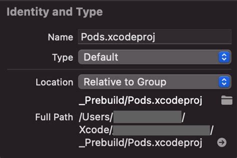 Unexpected Podsxcodeproj Is Kept Shown After Pod Binary Prebuild
