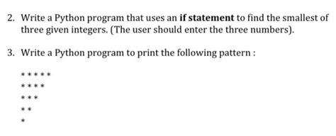 Solved 2 Write A Python Program That Uses An If Statement