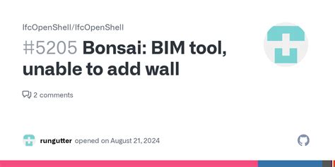 Bonsai Bim Tool Unable To Add Wall · Issue 5205 · Ifcopenshell