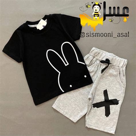 تیشرت شلوارک خرگوش سیسمونی عسل