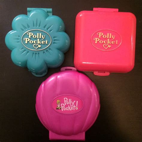 Lot Of 3 Vintage Polly Pocket Compacts Bluebird Toys And Games