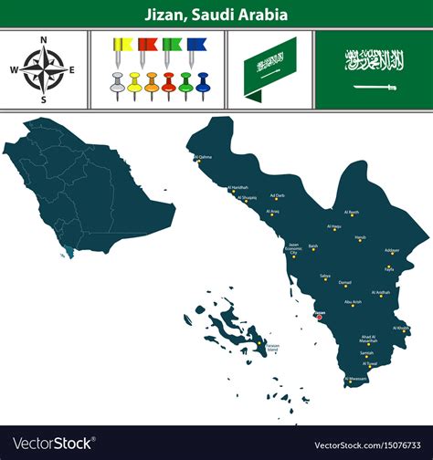 Jizan Map Saudi Arabia Ardisj Michelle