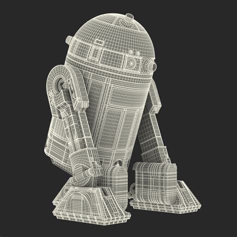 3d R2 D2 Modeled Model
