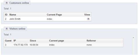 Viewing The Visitors Online Stats Report In Prestashop 15 Inmotion Hosting