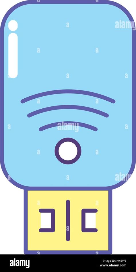 Usb Memory Technology To Save Data Information Stock Vector Image Art Alamy