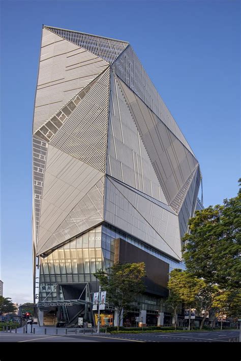 Angular Geometric Metal Facade Of Orchard Central Singapore Photo