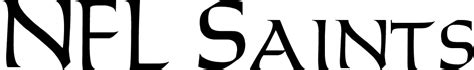 Nfl Saints Font