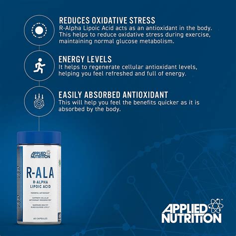 Applied Nutrition R Alpha Lipoic Acid R Ala 200mg 60 Vegetable Capsule