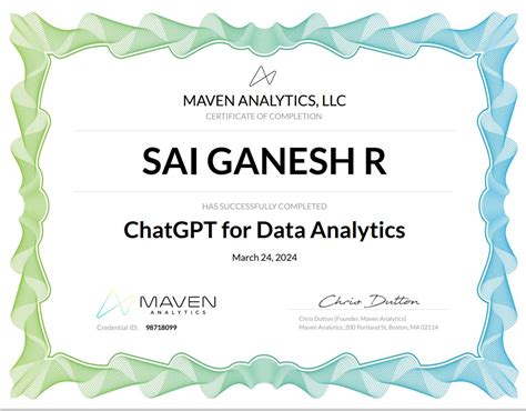 Sai Ganesh R On Linkedin Mavenanalytics Datascience Chatgpt