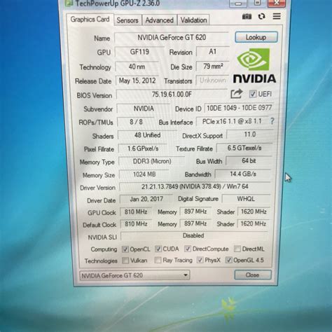 Nvidia Gt 620 Gt620 1gb Gddr3 Teknodyth Thaipick