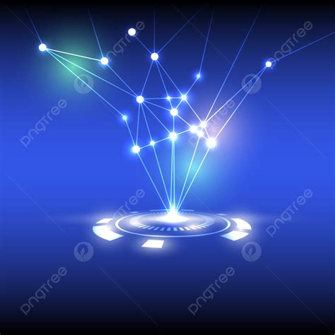 Network Light Vector Hd Png Images Vector Blue Light Cursor Network