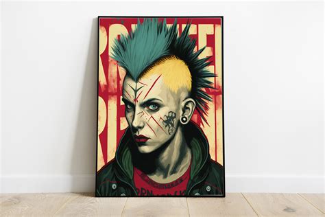 Cute Punk Girl Drawing