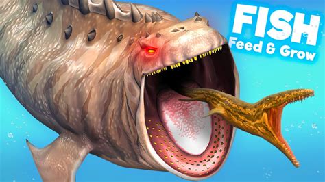 Dino Bloop Vs All Fish Feed And Grow Fish Youtube