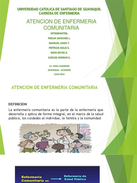 Diapositivas Salud Comunitariappt Enfermería Vejez
