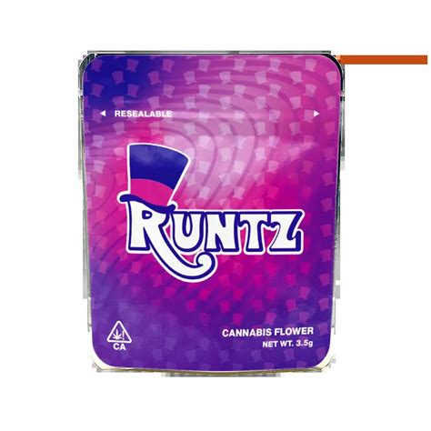 Runtz Mylar Bags Labelled Or Unlabelled Strain Labels