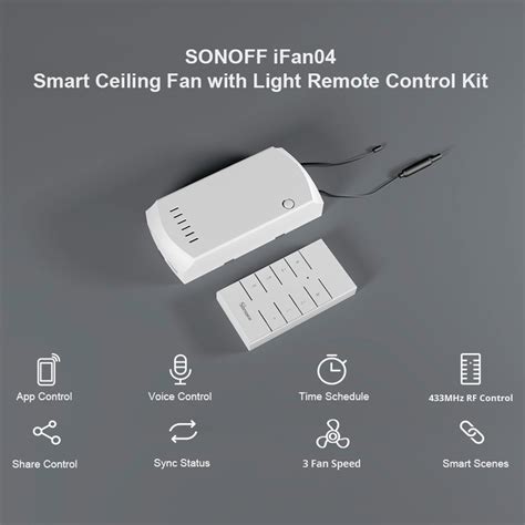 SONOFF IFan H Wi Fi Ceiling Fan And Light Controller Turn Traditional Fan To Smart WiFi Fan
