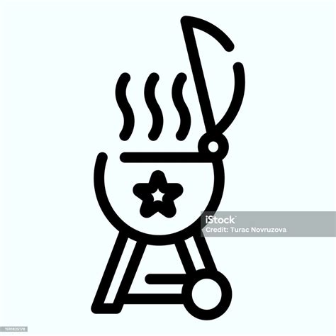 그릴 라인 아이콘입니다 바베큐 벡터 그림은 흰색으로 분리되어 있습니다 바베큐 개요 스타일 및 앱을 위해 설계되었습니다 Eps