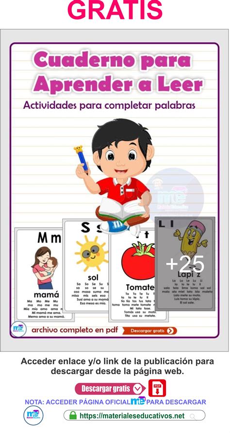 Cuaderno De Fichas Imprimibles Para Aprender A Leer Y Escribir Fichas Yfichas Para Escribir