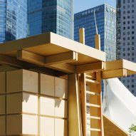 FOG Architecture Uses Grain Sacks For Walls Of Mobile Bakery In China